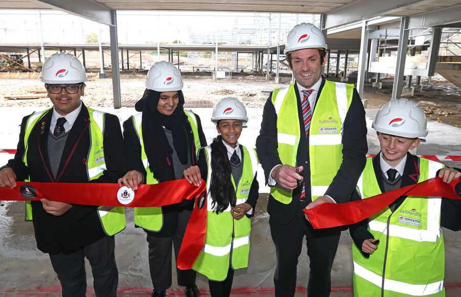 King's Bolton Students Attend Ceremony to Celebrate Build of New School ...