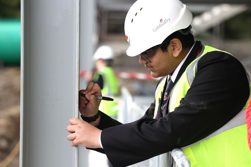 King's Bolton Students Attend Ceremony to Celebrate Build of New School ...