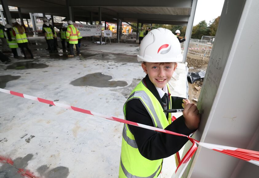 King's Bolton Students Attend Ceremony to Celebrate Build of New School ...