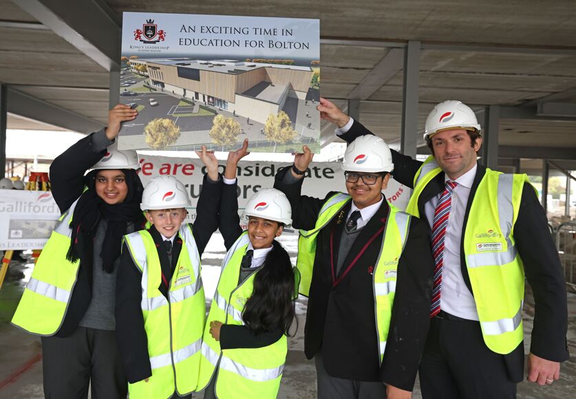 King's Bolton Students Attend Ceremony to Celebrate Build of New School ...