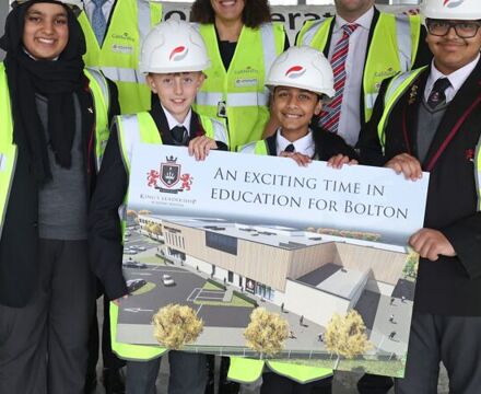King's Bolton Students Attend Ceremony to Celebrate Build of New School ...