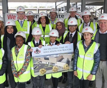 King's Bolton Students Attend Ceremony to Celebrate Build of New School ...