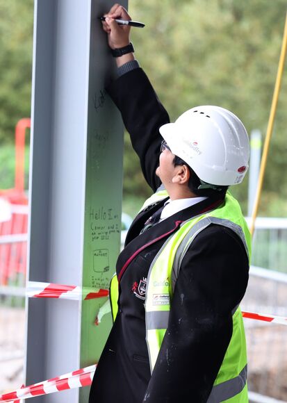 King's Bolton Students Attend Ceremony to Celebrate Build of New School ...